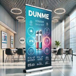 Boost your communication with our express personalized 85x200 cm roll-ups